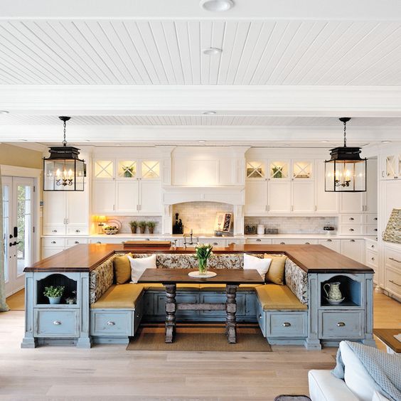 Picture Of Kitchen Island And Seating Area In One Picture Of Kitchen Island And Seating Area In One