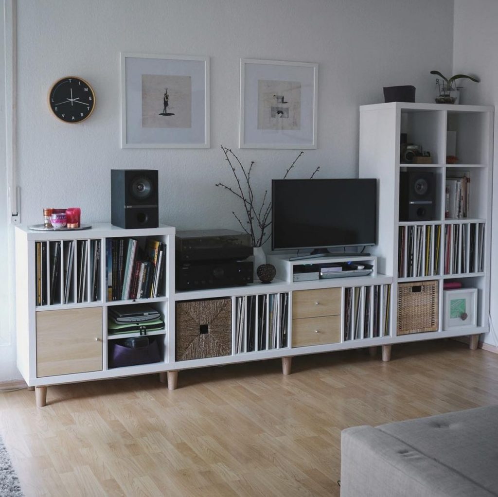 Picture Of IKEA Kallax TV Unit With Drawers