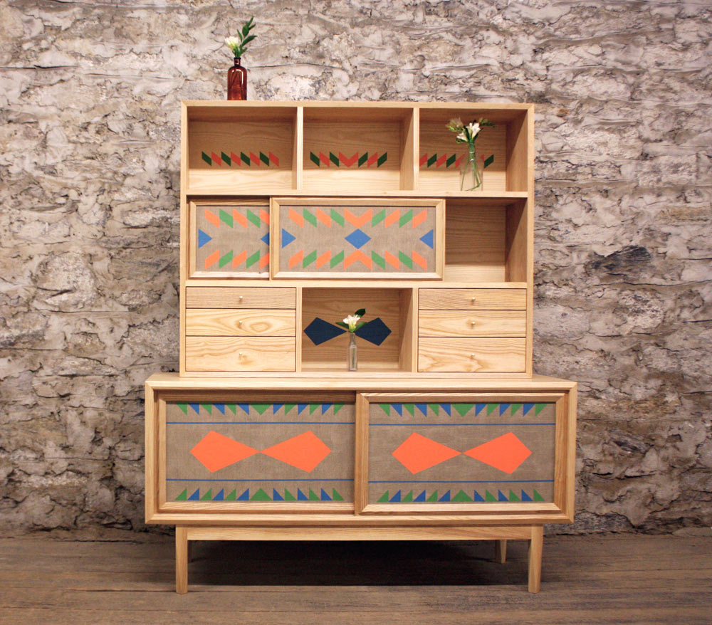 Unusual Wooden Furniture With Bright Geometric Patterns | DigsDigs Unusual Wooden Furniture With Bright Geometric Patterns | DigsDigs