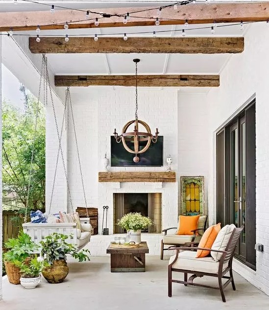 57 Cool Outdoor Living Rooms - DigsDigs