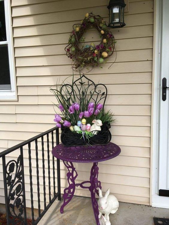 50 Cool Easter Porch Décor Ideas - DigsDigs