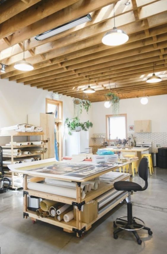 73 Inspiring Home Art Studio Designs - DigsDigs