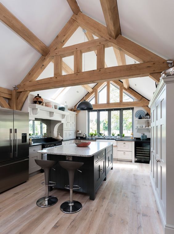 60 Dream Barn Kitchen Designs - DigsDigs