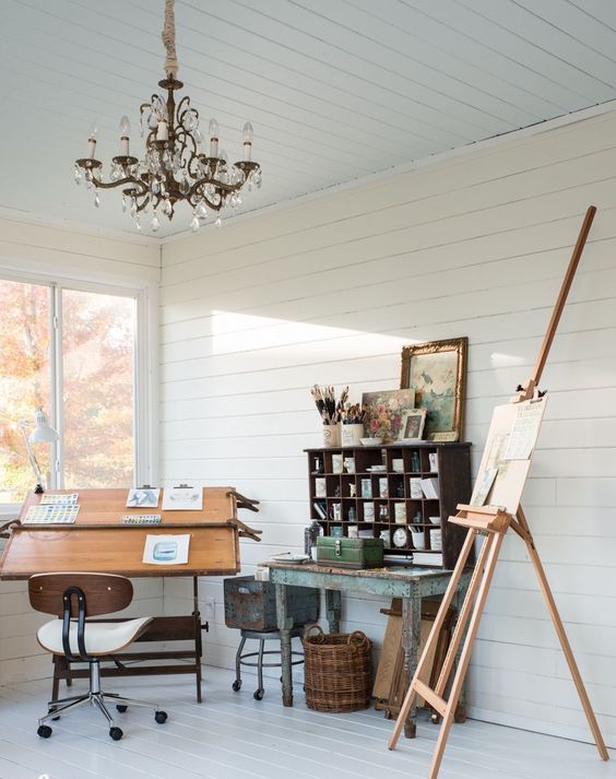 73 Inspiring Home Art Studio Designs - DigsDigs