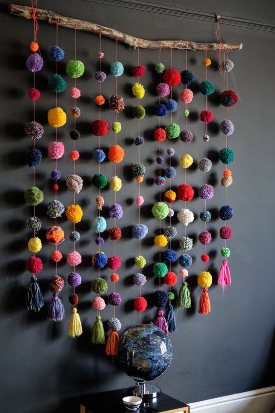 57 Lovely Pompom Décor Ideas For Your Interior - DigsDigs