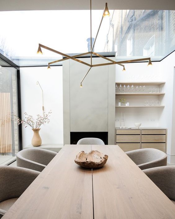 57 Beautiful Neutral Dining Room Designs - DigsDigs