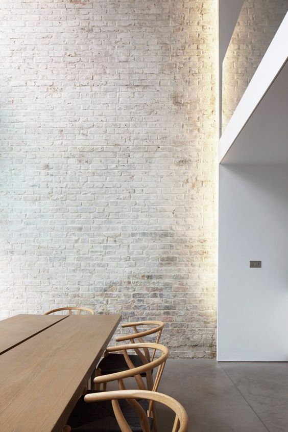 56 Impressive Spaces With Whitewashed Brick Walls - DigsDigs