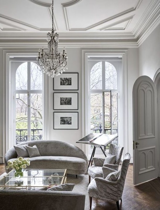 68 Beautiful All-White Living Room Designs - DigsDigs