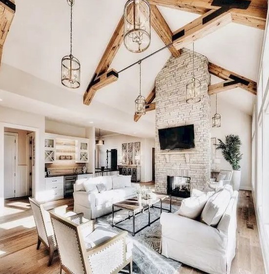 68 Beautiful All-White Living Room Designs - DigsDigs