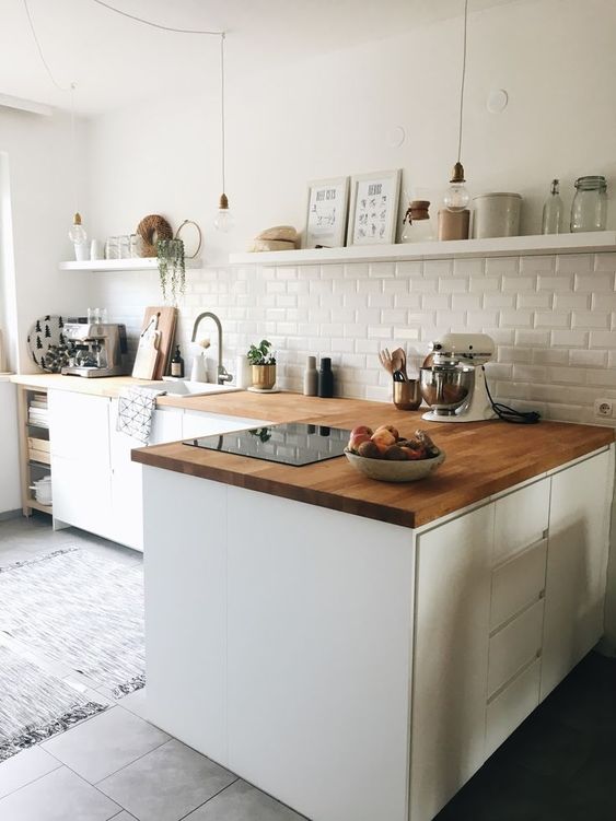 71 Cozy Wooden Kitchen Countertop Designs - DigsDigs