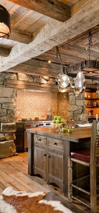 54 Cozy Chalet Kitchen Designs To Get Inspired - DigsDigs
