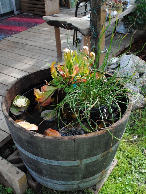 56 Awesome Mini Ponds To Complete Your Outdoor Décor - DigsDigs