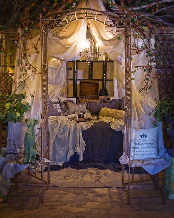 Romantic Bed Outside