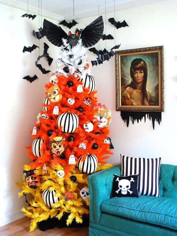 54 Unexpected Colorful And Vibrant Halloween Décor Ideas - DigsDigs