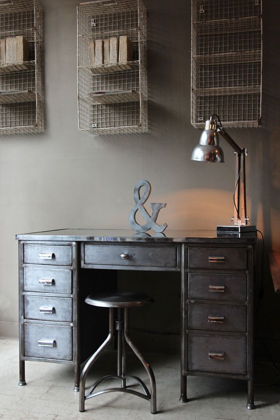 51 Stylish Industrial Desks For Your Office - DigsDigs