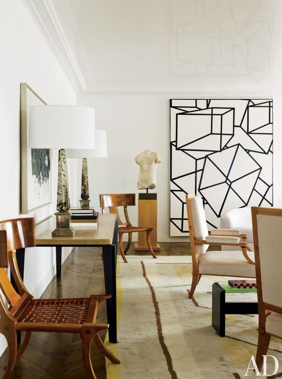 56 Stylish Geometric Décor Ideas For Your Living Room - DigsDigs