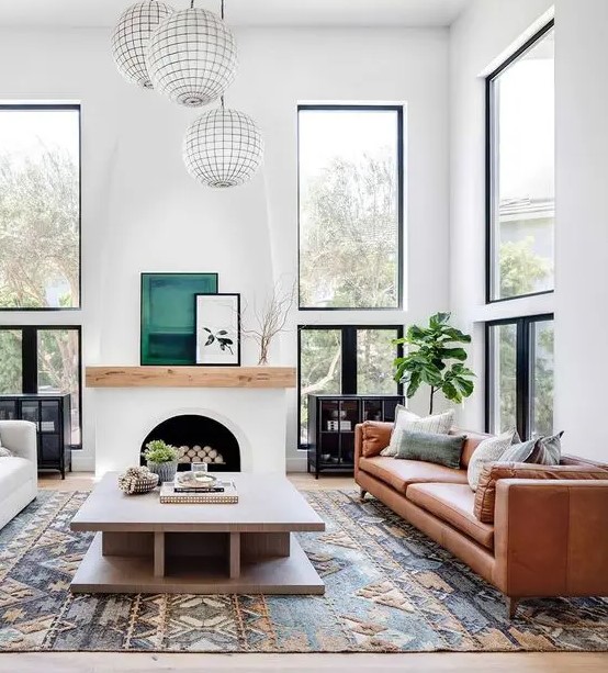 56 Stylish Geometric Décor Ideas For Your Living Room - DigsDigs