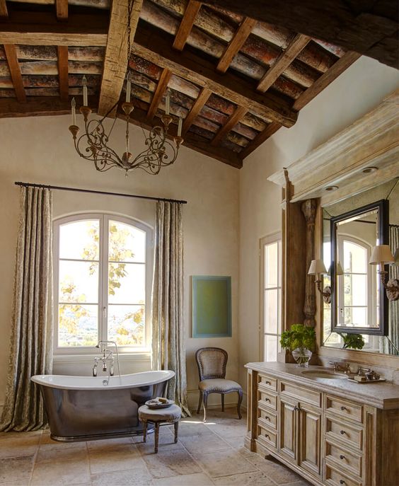 28 Absolutely Charming Provence Bathroom Décor Ideas - DigsDigs