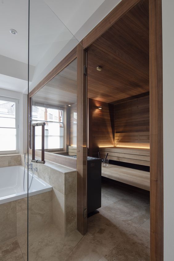 62 Stylish Steam Rooms And Saunas For Homes - DigsDigs