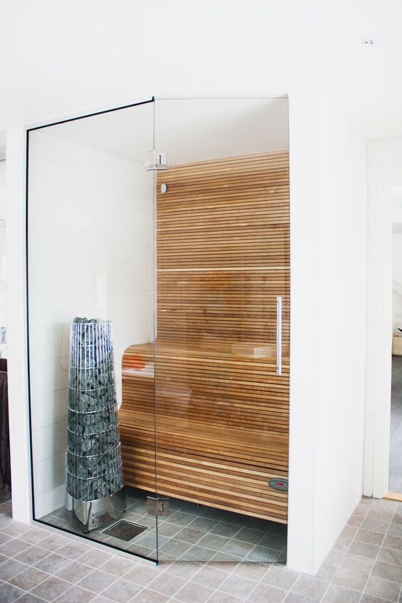 62 Stylish Steam Rooms And Saunas For Homes - DigsDigs