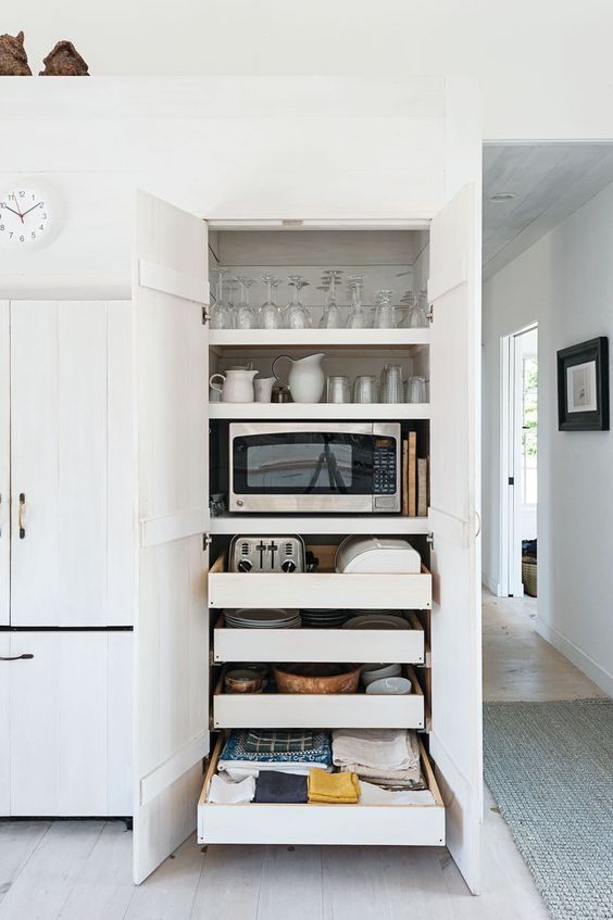 66 Creative Appliances Storage Ideas For Small Kitchens - DigsDigs
