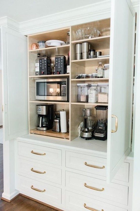 85 Smart Hidden Kitchen Storage Ideas - DigsDigs