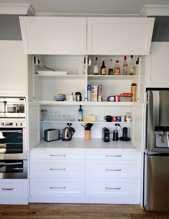 85 Smart Hidden Kitchen Storage Ideas - DigsDigs