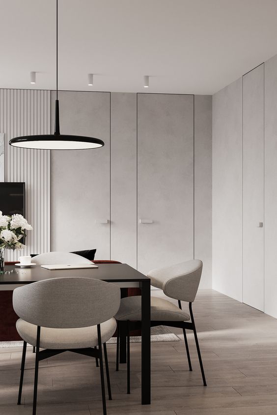 40 Timeless Minimalist Dining Rooms And Spaces - DigsDigs