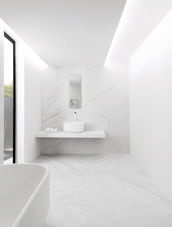 70 Stylish Minimalist Bathroom Décor Ideas - DigsDigs