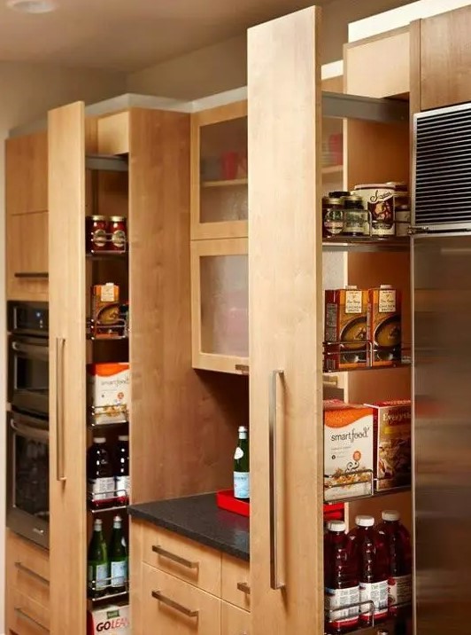 85 Smart Hidden Kitchen Storage Ideas - DigsDigs