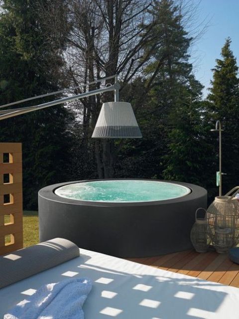 50 Soothing Outdoor Spa Ideas For Your Home - DigsDigs