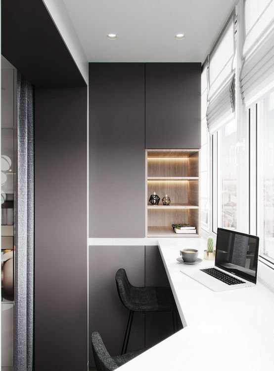 59 Stylish Super Minimalist Home Office Designs - DigsDigs