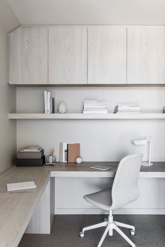 59 Stylish Super Minimalist Home Office Designs - DigsDigs