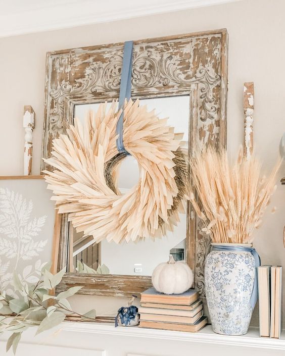 39 Awesome Corn Cob And Husk Wreaths - DigsDigs