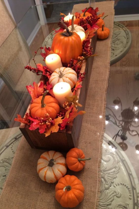 Fall Leaf Centerpieces Ideas