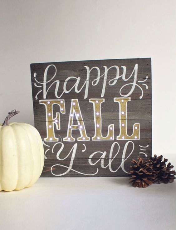 56 Creative And Cute Fall Signs To Welcome Autumn - DigsDigs
