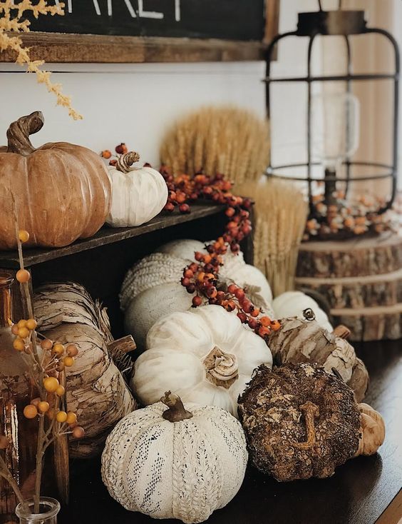 66 Awesome Faux Pumpkin Ideas For Fall Home Décor - DigsDigs
