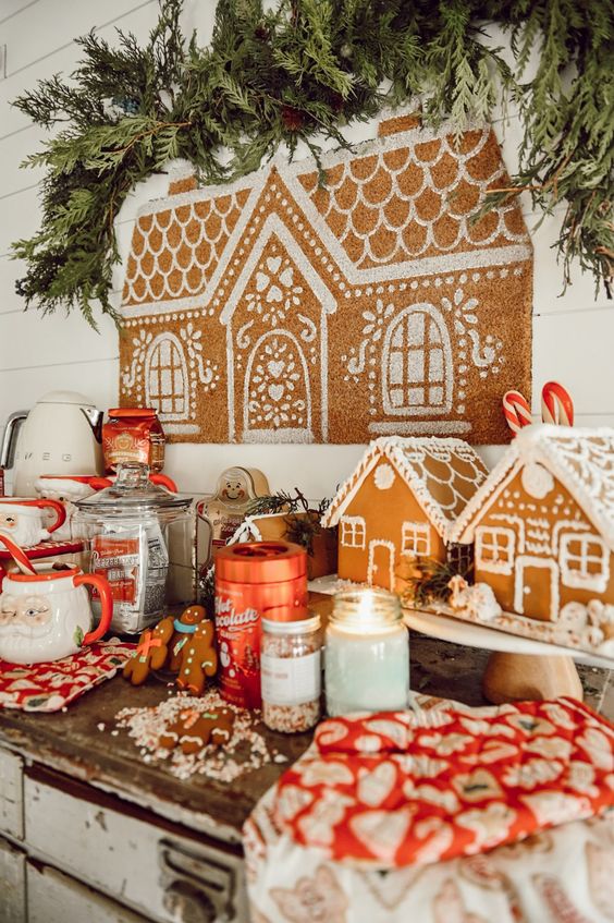 55 Delicious Gingerbread Christmas Home Decorations - DigsDigs