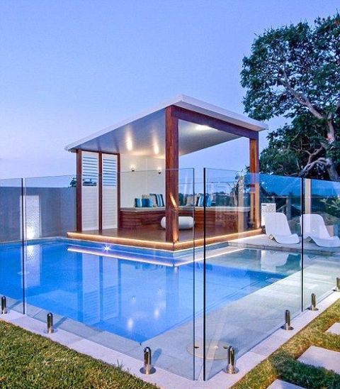 30 Stylish And Practical Pool Fence Designs - DigsDigs