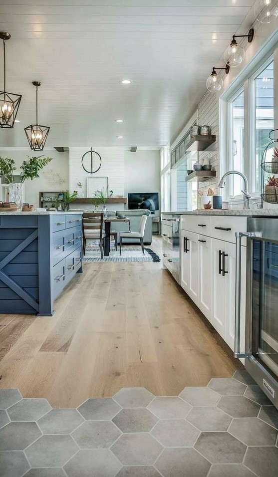110 Stylish And Cool Floor Transition Ideas - DigsDigs