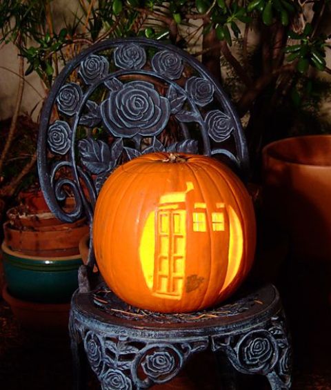 Tardis Pumpkin Paint