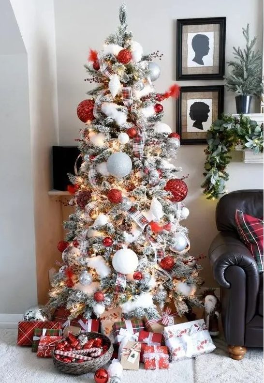 94 Best Flocked Christmas Tree Décor Ideas - DigsDigs
