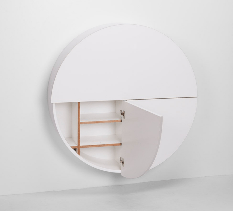 Hideaway Pill Wall Mounted Desk - DigsDigs