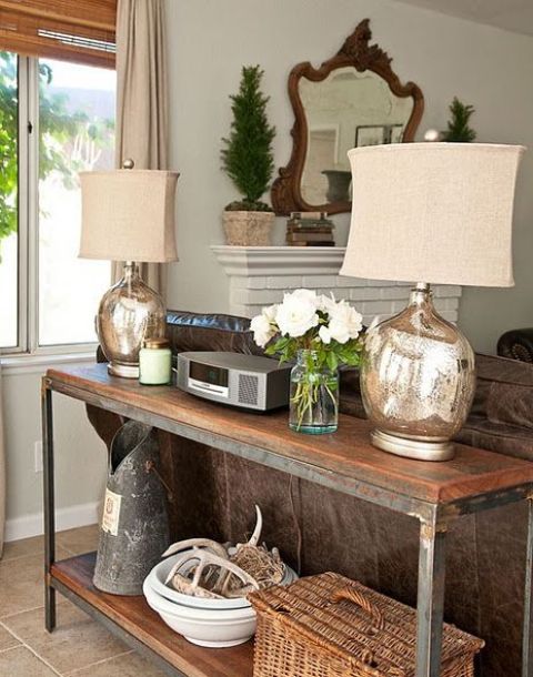 34 Stylish Console Tables For Your Entryway - DigsDigs
