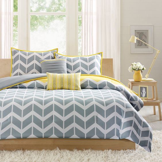 30 Timeless Geometric And Graphic Bedding Ideas - DigsDigs
