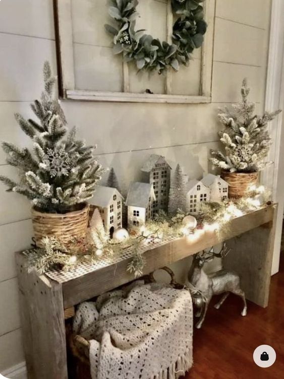 91 Cozy Farmhouse Christmas Decor Ideas - DigsDigs