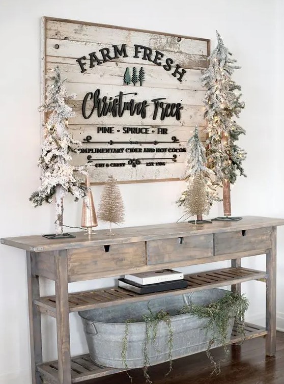 91 Cozy Farmhouse Christmas Decor Ideas - DigsDigs