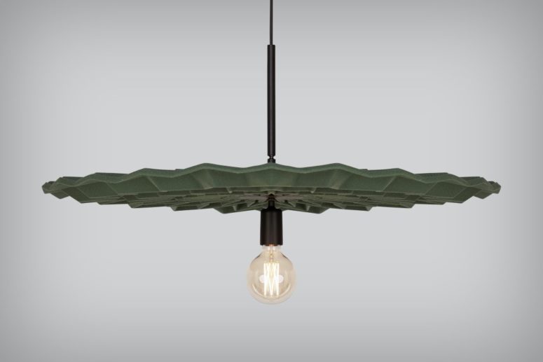 Geometric Fold Pendant Lamp Inspired By Origami - DigsDigs