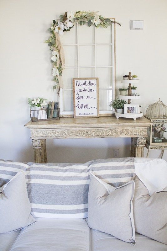 25 Fresh Spring Console Table Decor Ideas - DigsDigs