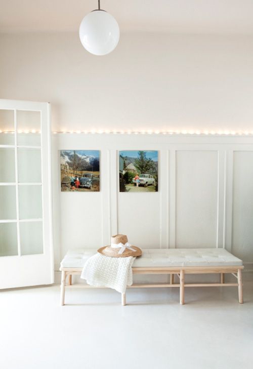 25 Chic String Lights Ideas For Entryways - DigsDigs